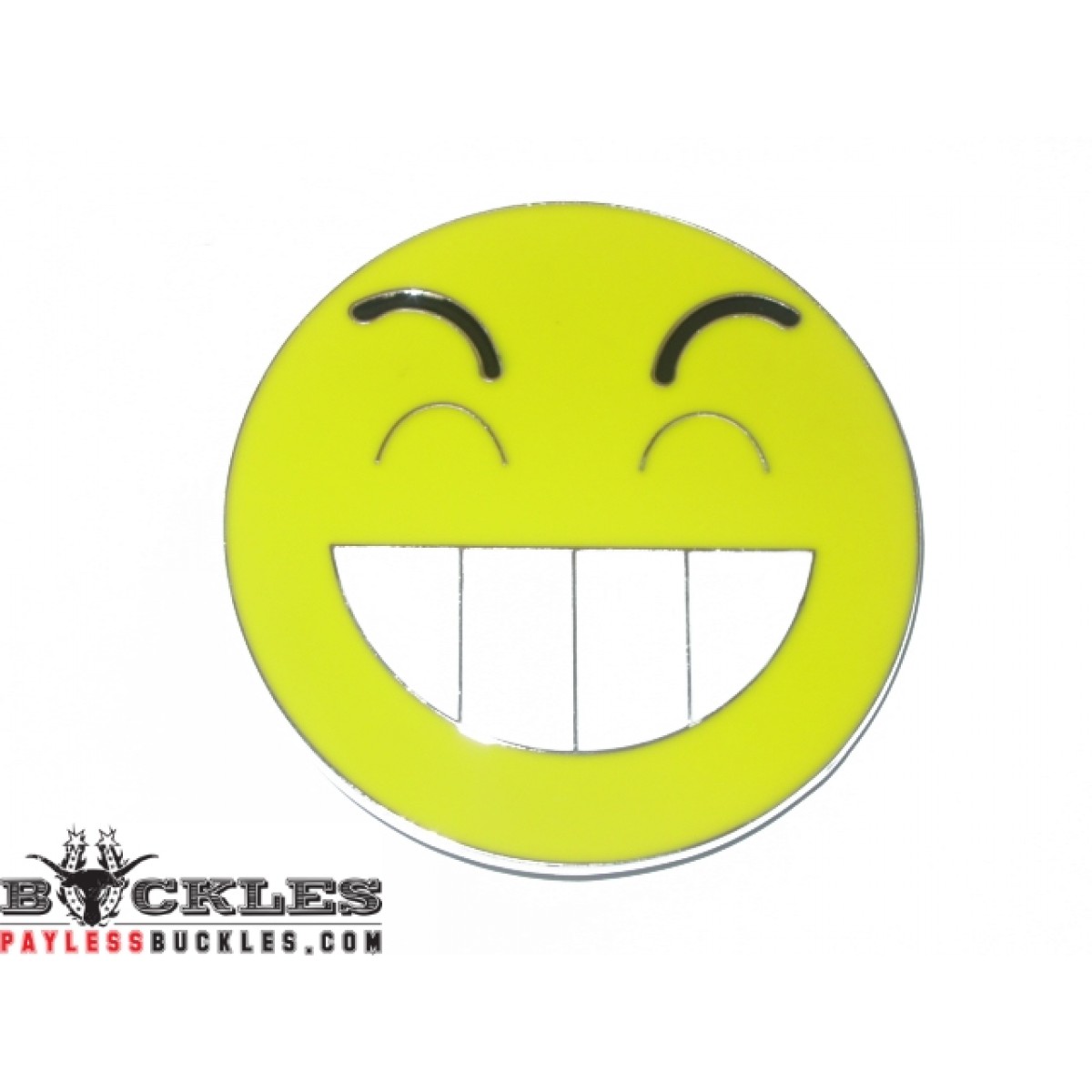 Smiley Face Belt Buckle Funny , Big Promotions And Sales - PaylessBuckles