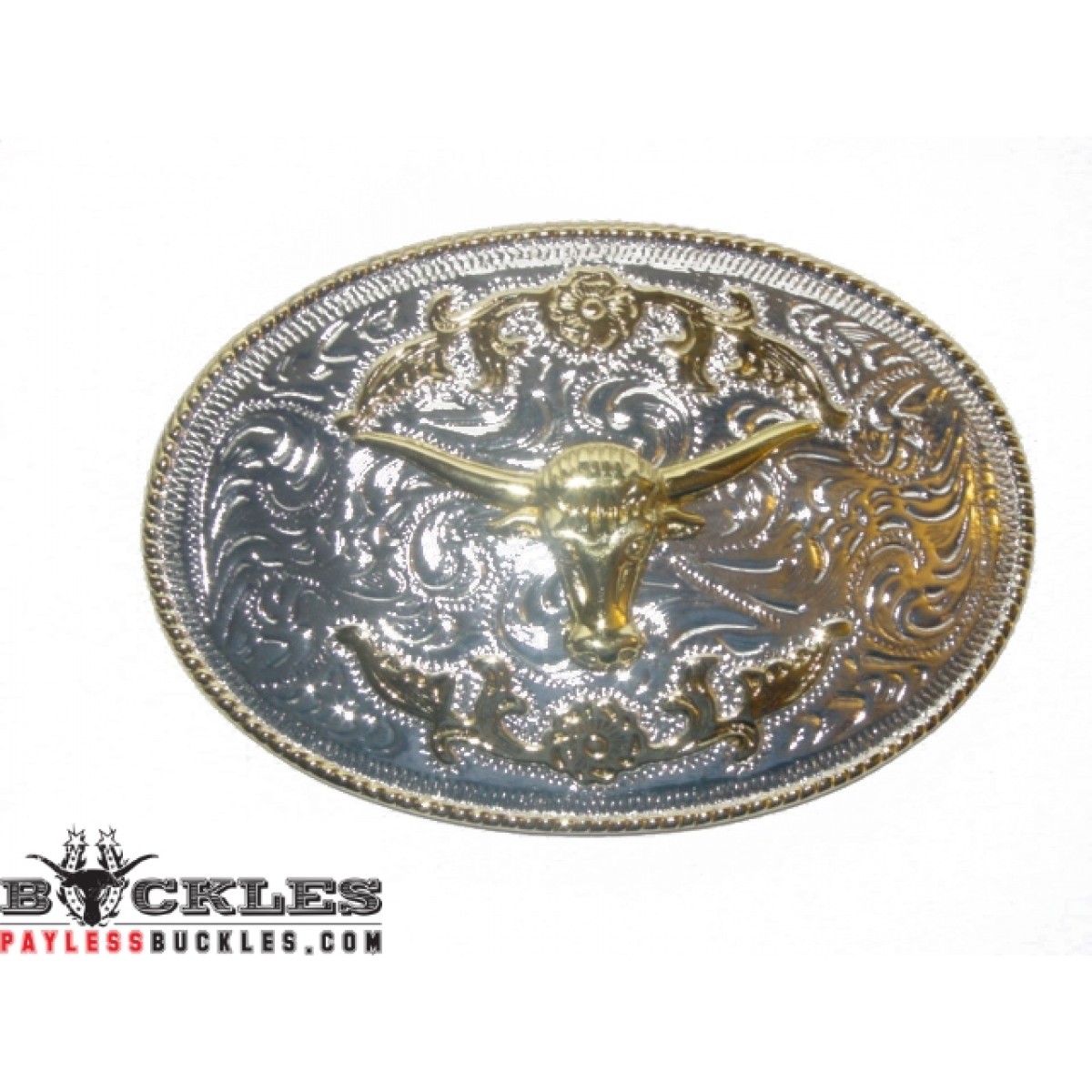 Big Western Belt Buckle - Longhorn Steer Head