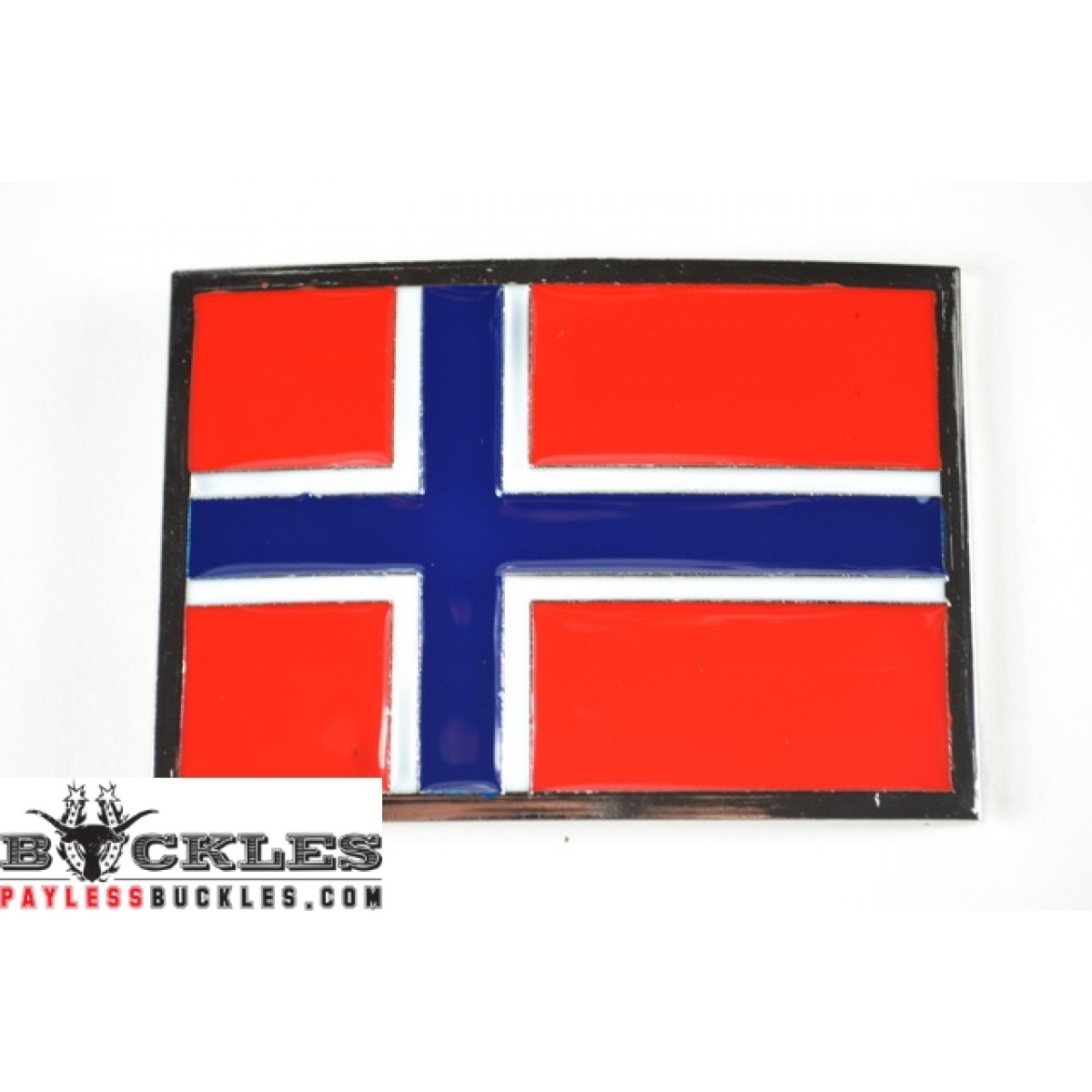 Norway Flag Belt Buckle , Big Promotions And Sales - PaylessBuckles