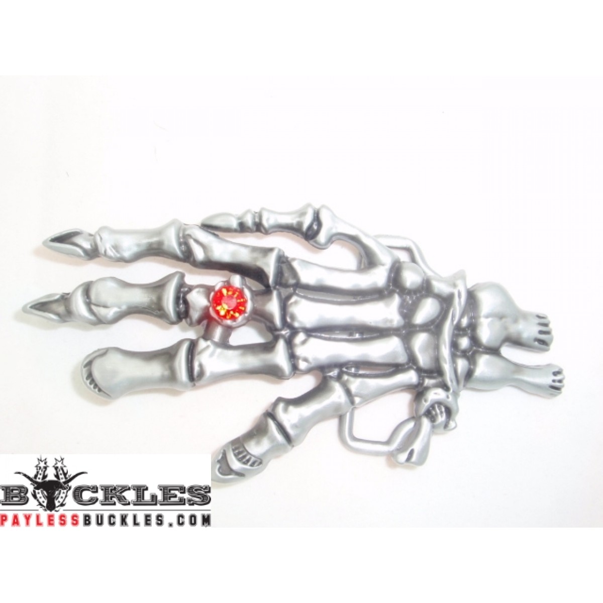 Buy Skull Skeleton Hand Belt Buckle from Canada USA - PaylessBuckles