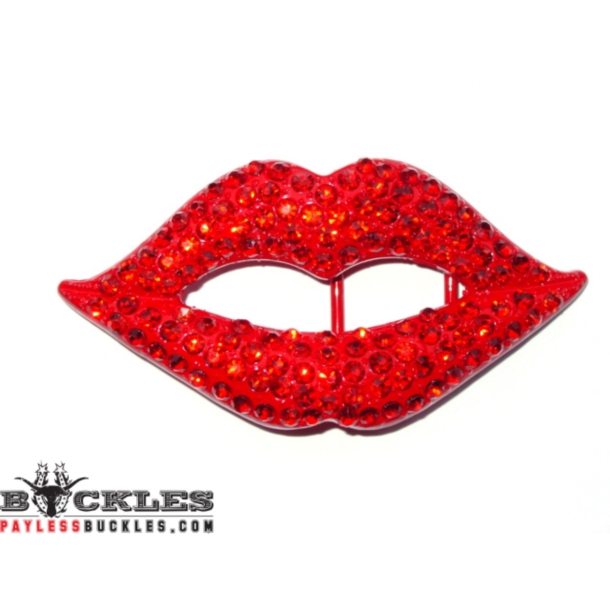 Buy Rhinestone Lips Belt Buckle Online - PaylessBuckles