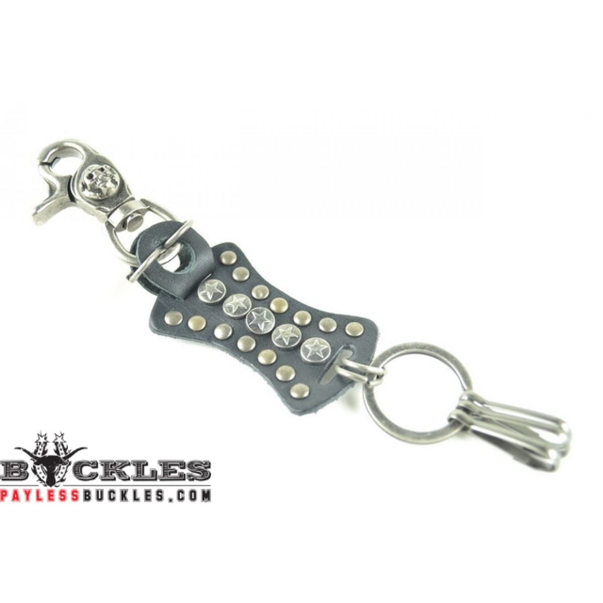 Biker Leather Keychain #08